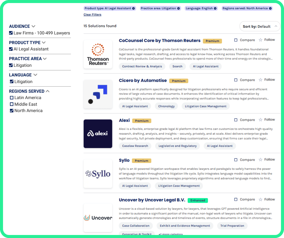 Claim your Free Product Listing in the Legaltech Hub Directory